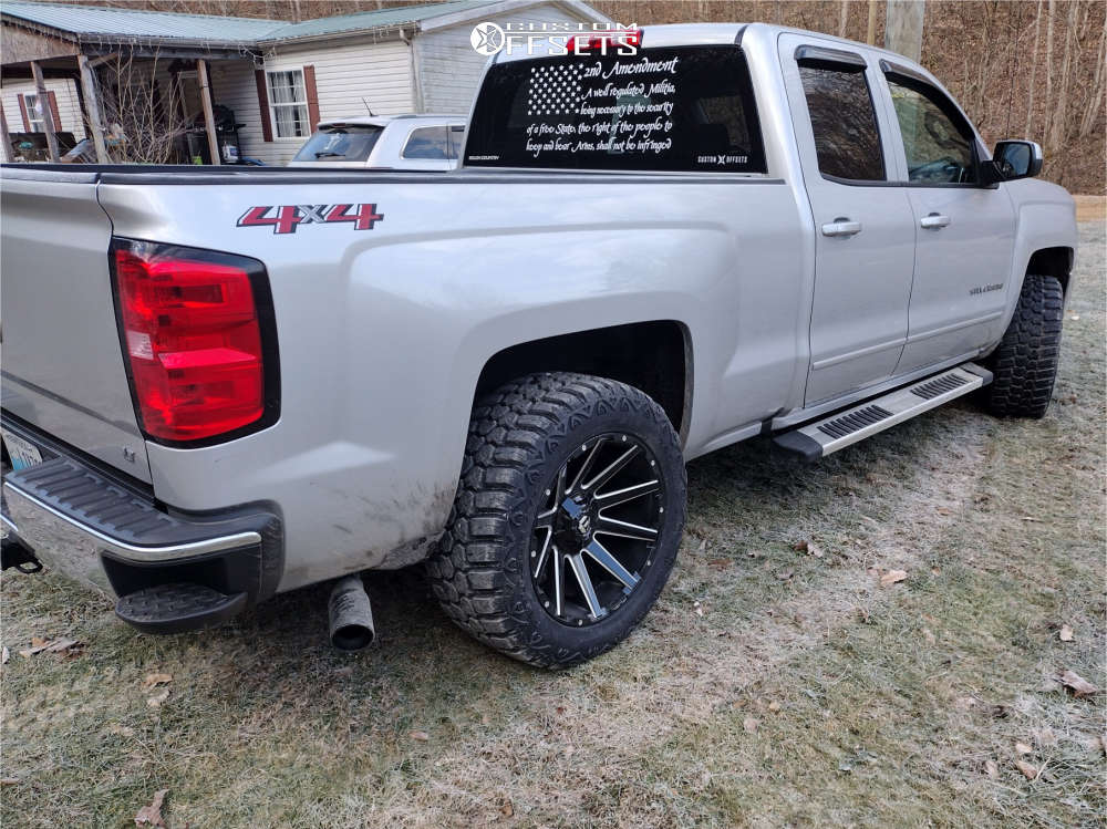 2018 Chevrolet Silverado 1500 with 20x10 -19 Fuel Contra and 33/12.5R20 ...