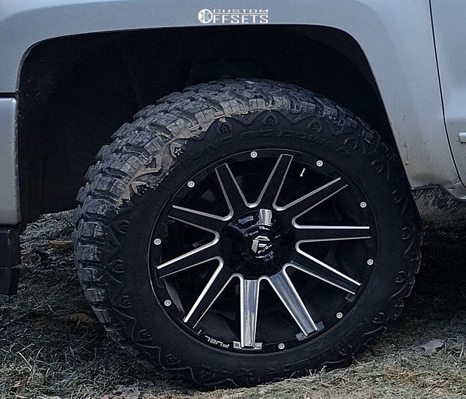2018 Chevrolet Silverado 1500 with 20x10 -19 Fuel Contra and 33/12.5R20 ...
