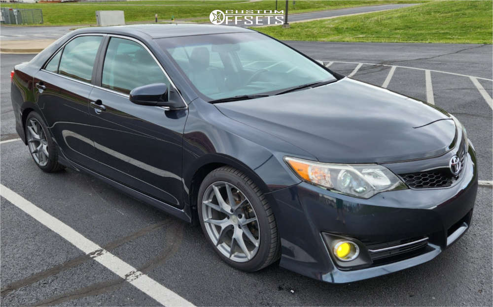 2012 Toyota Camry with 18x8.5 35 Aodhan Aff7 and 235/40R18 Continental ...