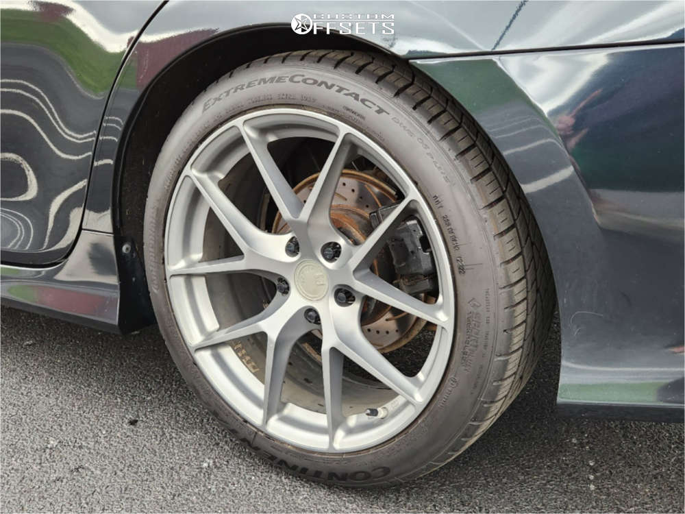 2012 Toyota Camry with 18x8.5 35 Aodhan Aff7 and 235/40R18 Continental ...