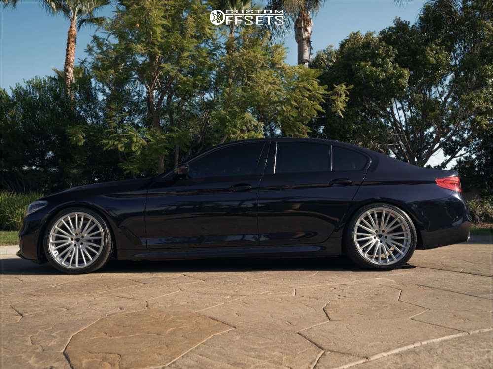 2017 BMW 530i with 20x9 25 Blaque Diamond Bd-715 and 255/35R20 Toyo ...