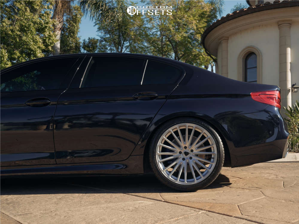 2017 BMW 530i with 20x9 25 Blaque Diamond Bd-715 and 255/35R20 Toyo ...