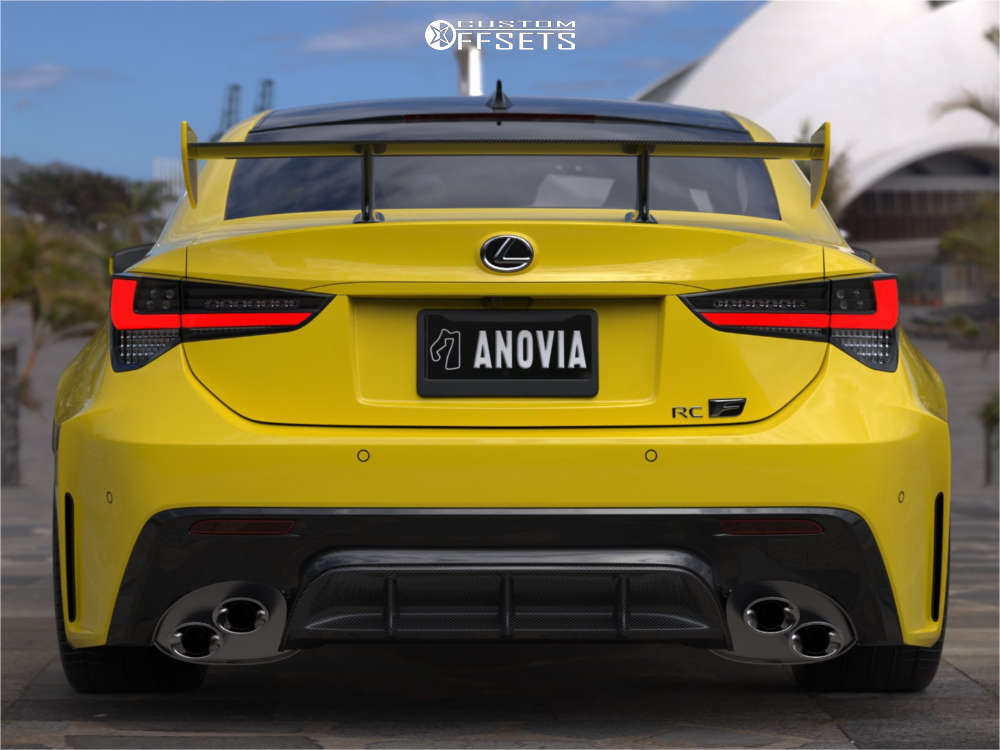 2020 Lexus RC F with 19x9.5 35 Anovia AN-10 and 255/35R19 Michelin ...