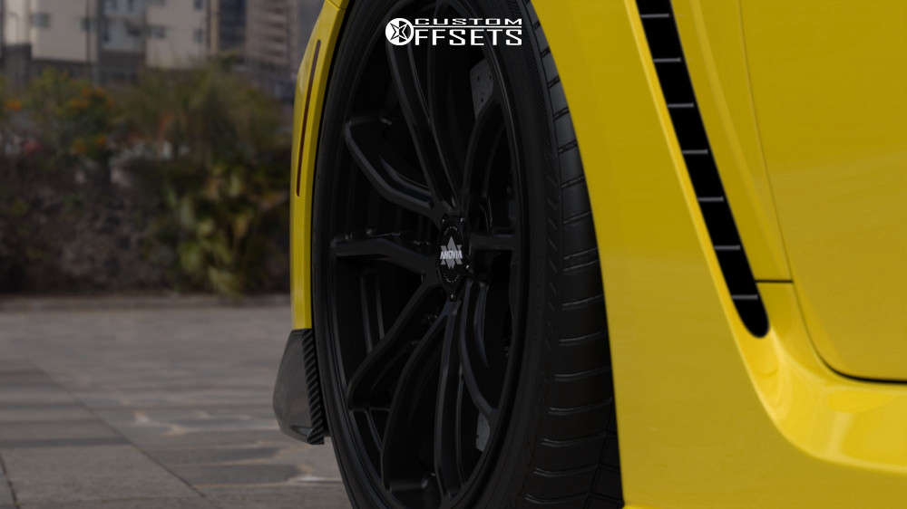 2020 Lexus RC F with 19x9.5 35 Anovia AN-10 and 255/35R19 Michelin ...