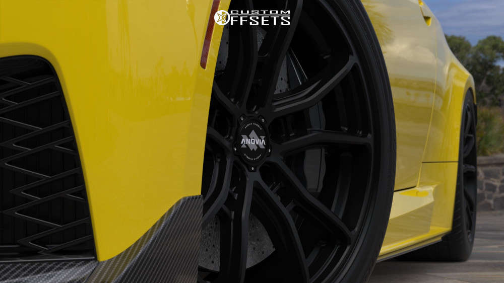 2020 Lexus RC F with 19x9.5 35 Anovia AN-10 and 255/35R19 Michelin ...