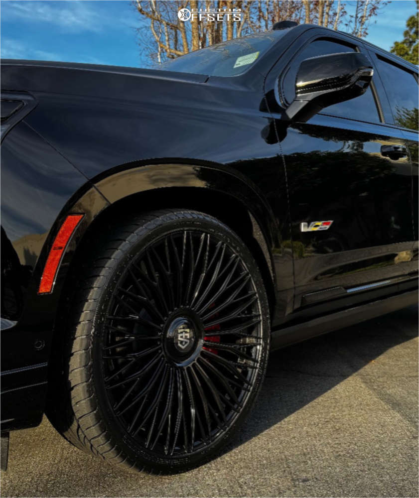 2025 Cadillac Escalade with 26x10 24 TIS Motorsports 507b and 305/30R26 ...