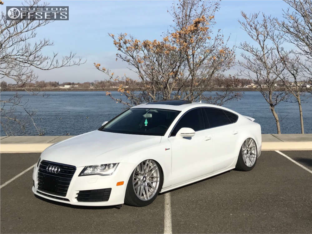 2013 Audi RS7 with 20x10 25 Rotiform Rse and 265/40R20 Triangle and Air ...