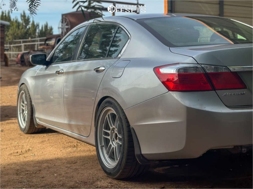 2014 Honda Accord with 18x9.5 38 Enkei Rpf1 and 275/40R18 Continental ...