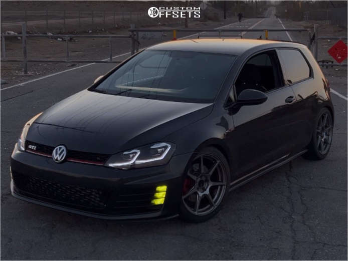 2016 Volkswagen GTI with 18x8 45 Enkei Tfr and 235/40R18 Accelera 651 ...