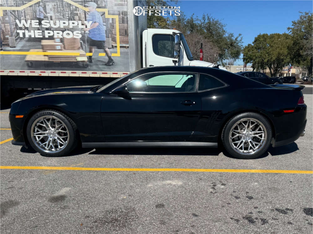2014 Chevrolet Camaro with 20x10 25 Rohana Rfc3 and 285/35R20 Michelin ...