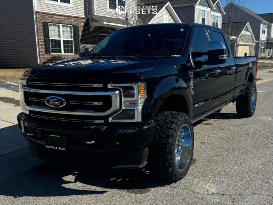 2020 Ford F-350 Super Duty with 22x12 -44 Cali Offroad Vertex and 35/12 ...