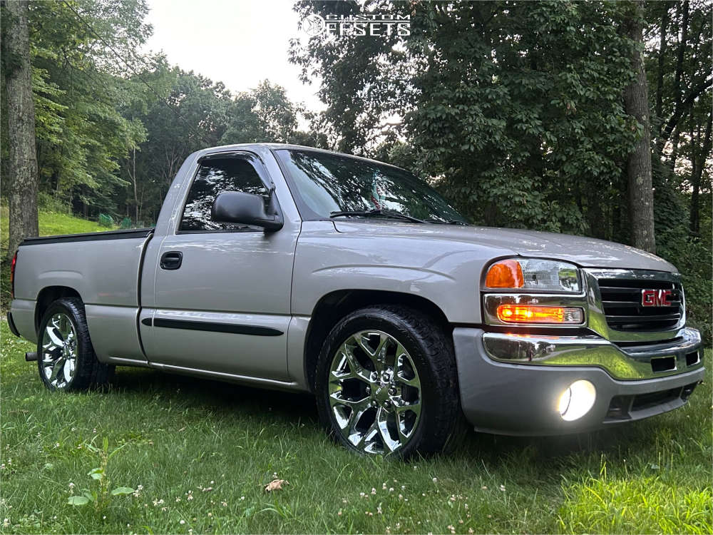 2004 GMC Sierra 1500 with 20x9 24 Impact Replicas Snowflake and 265 ...