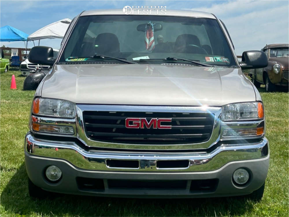 2004 GMC Sierra 1500 with 20x9 24 Impact Replicas Snowflake and 265 ...