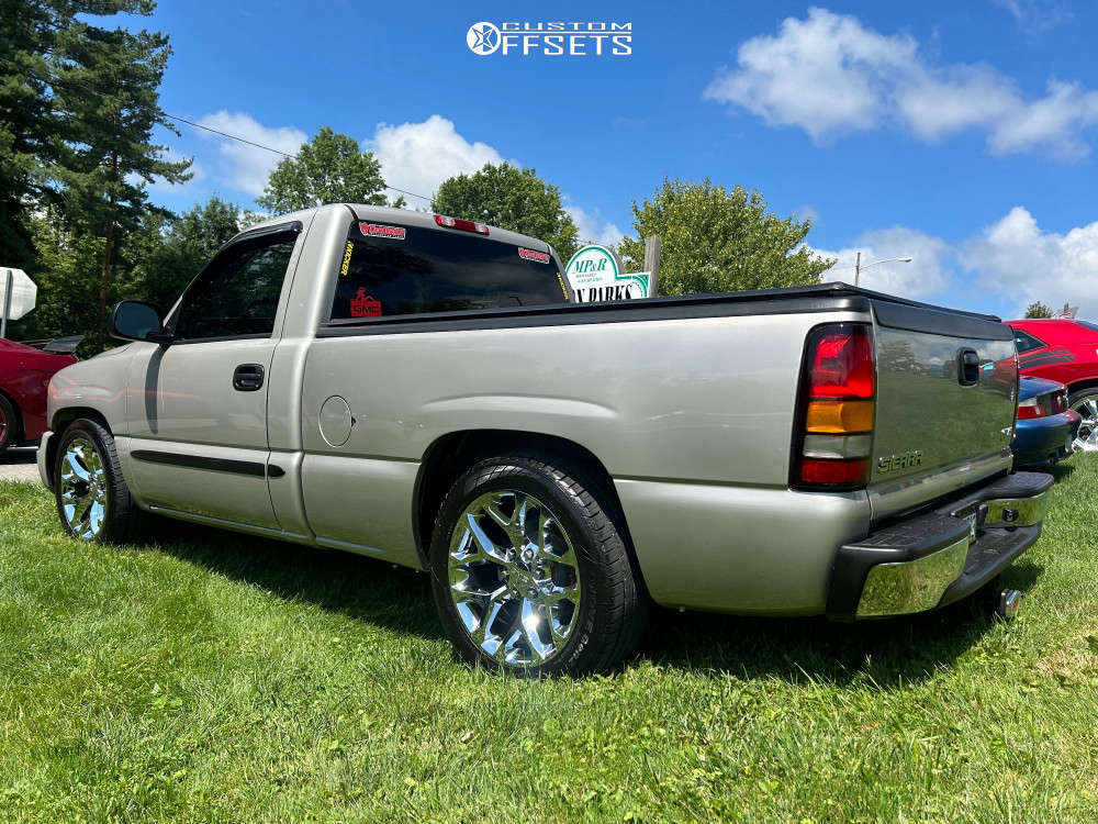 2004 GMC Sierra 1500 with 20x9 24 Impact Replicas Snowflake and 265 ...