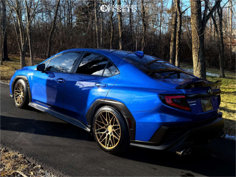 2024 Subaru WRX with 18x9.5 38 F1R F103 and 245/40R18 Nitto Neo Gen and ...