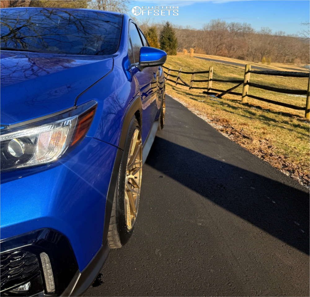 2024 Subaru WRX with 18x9.5 38 F1R F103 and 245/40R18 Nitto Neo Gen and ...