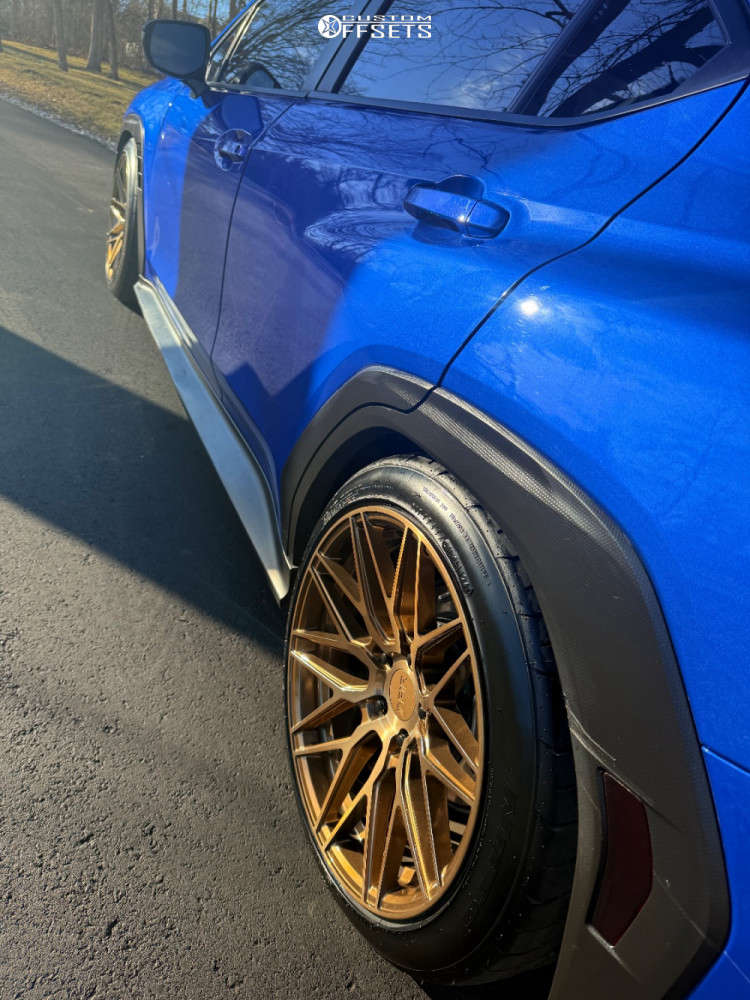 2024 Subaru WRX with 18x9.5 38 F1R F103 and 245/40R18 Nitto Neo Gen and ...