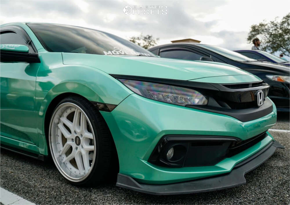 2020 Honda Civic with 18x9.5 22 ESR Cs15 and 215/35R18 Lexani Lxuhp-207 ...