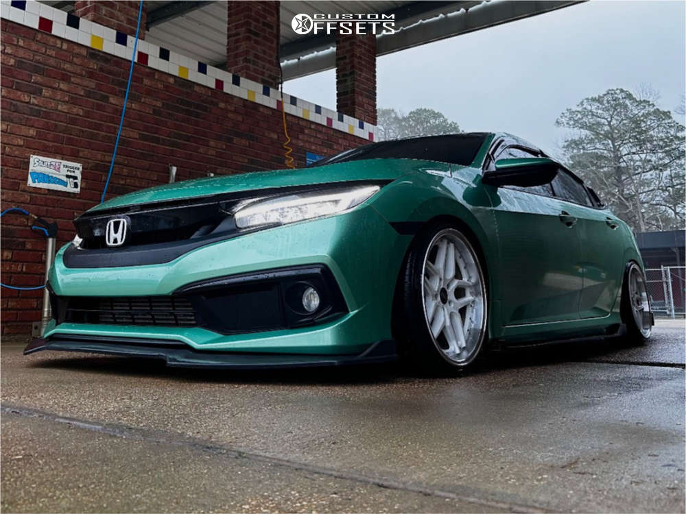 2020 Honda Civic with 18x9.5 22 ESR Cs15 and 215/35R18 Lexani Lxuhp-207 ...