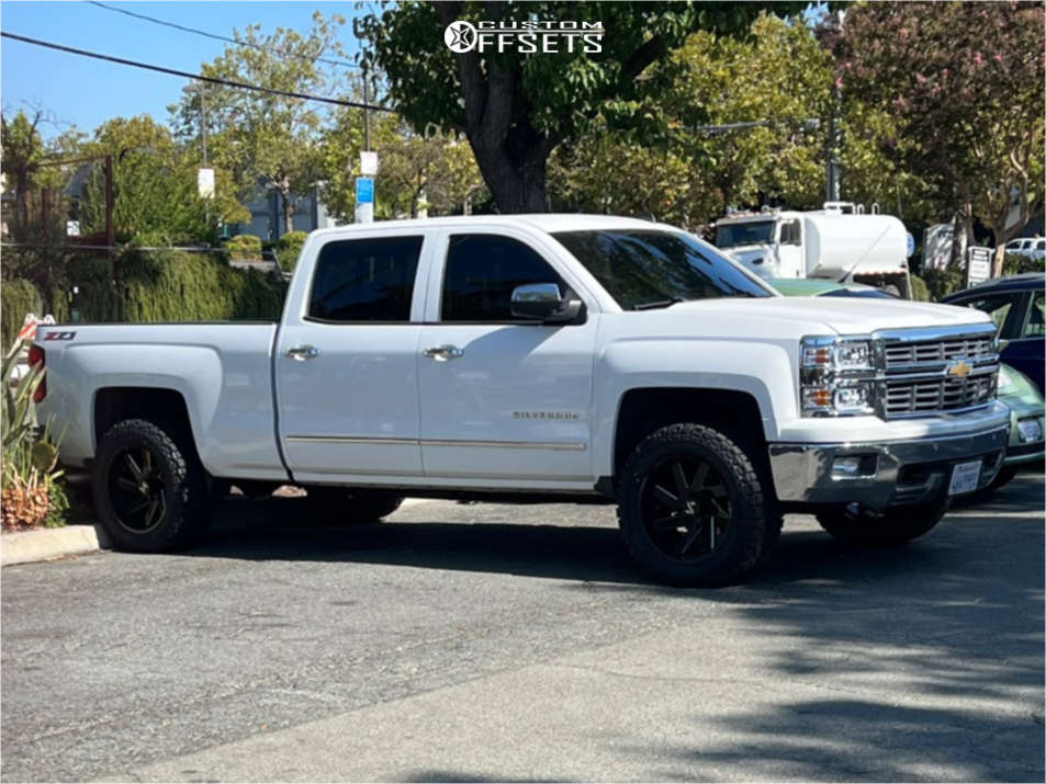 2014 Chevrolet Silverado 1500 with 20x10 -25 ARKON OFF-ROAD Lincoln and ...