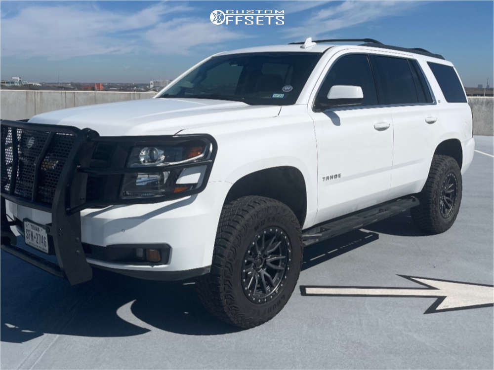 2019 Chevrolet Tahoe with 18x9 -12 Fuel Rebel 6 and 275/70R18 Goodyear ...