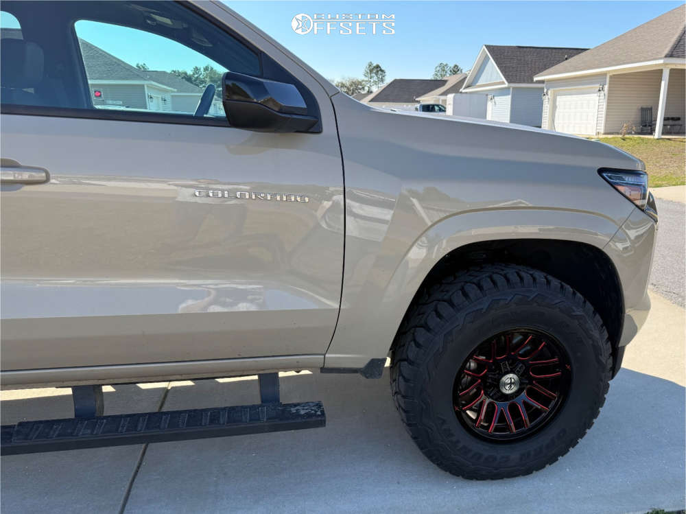 2023 Chevrolet Colorado with 17x9 0 XF Offroad Xf-232 and 33/12.5R17 ...