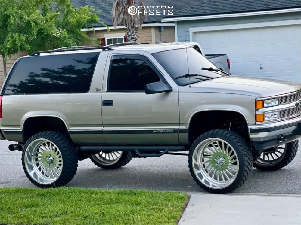 1999 Chevrolet Tahoe with 26x12 -40 American Force Sabre Ss and 35/13 ...