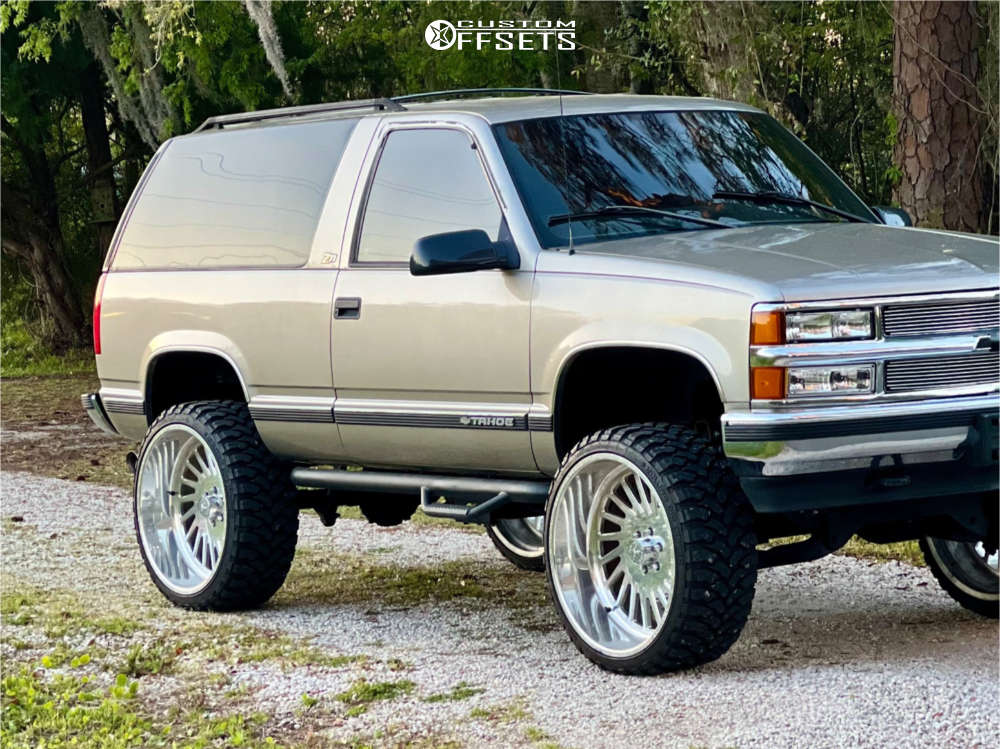 1999 Chevrolet Tahoe with 26x12 -40 American Force Sabre Ss and 35/13 ...