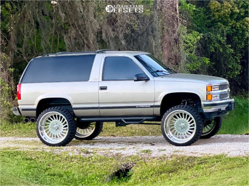 1999 Chevrolet Tahoe with 26x12 -40 American Force Sabre Ss and 35/13 ...