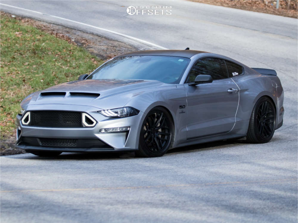2022 Ford Mustang with 19x11 53 Steeda Trident and 285/35R19 Nitto ...