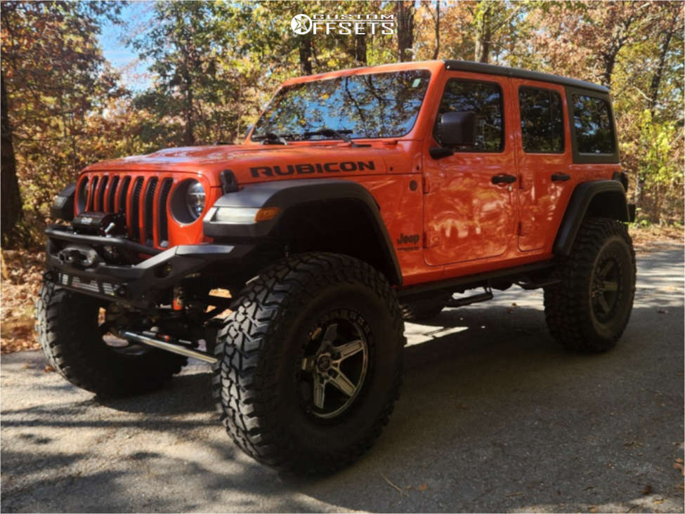 2020 Jeep Wrangler with 17x9 -12 Fuel Kicker and 40/13.5R17 Mickey ...