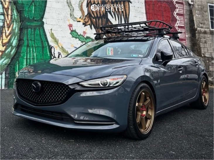 2021 Mazda 6 with 19x8.5 35 9SiX9 Six-1 and 245/40R19 Advanta Er-800 ...
