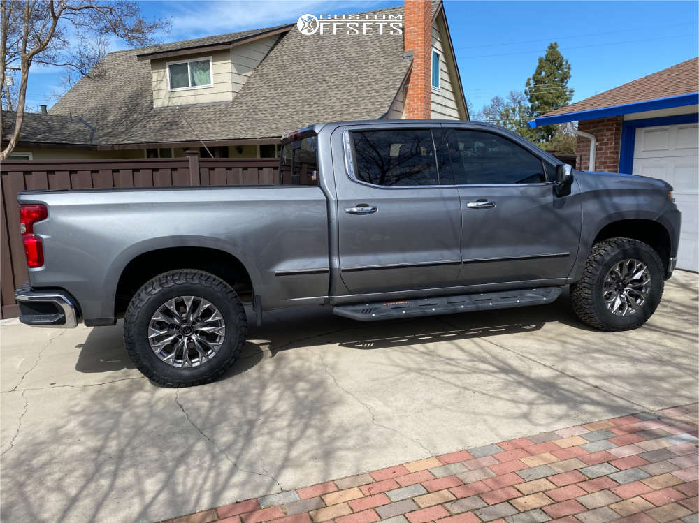 2021 Chevrolet Silverado 1500 with 20x9 20 Fuel Flame 6 and 295/65R20 ...
