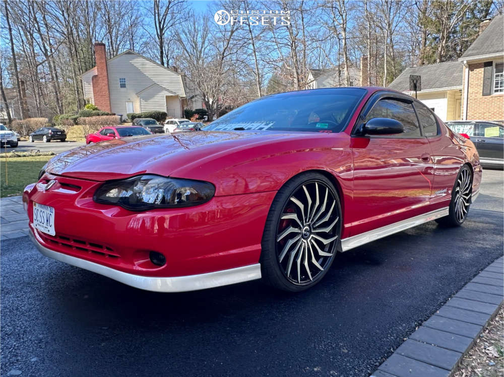 2005 Chevrolet Monte Carlo with 22x8.5 38 VCT Chopper and 235/30R22 ...