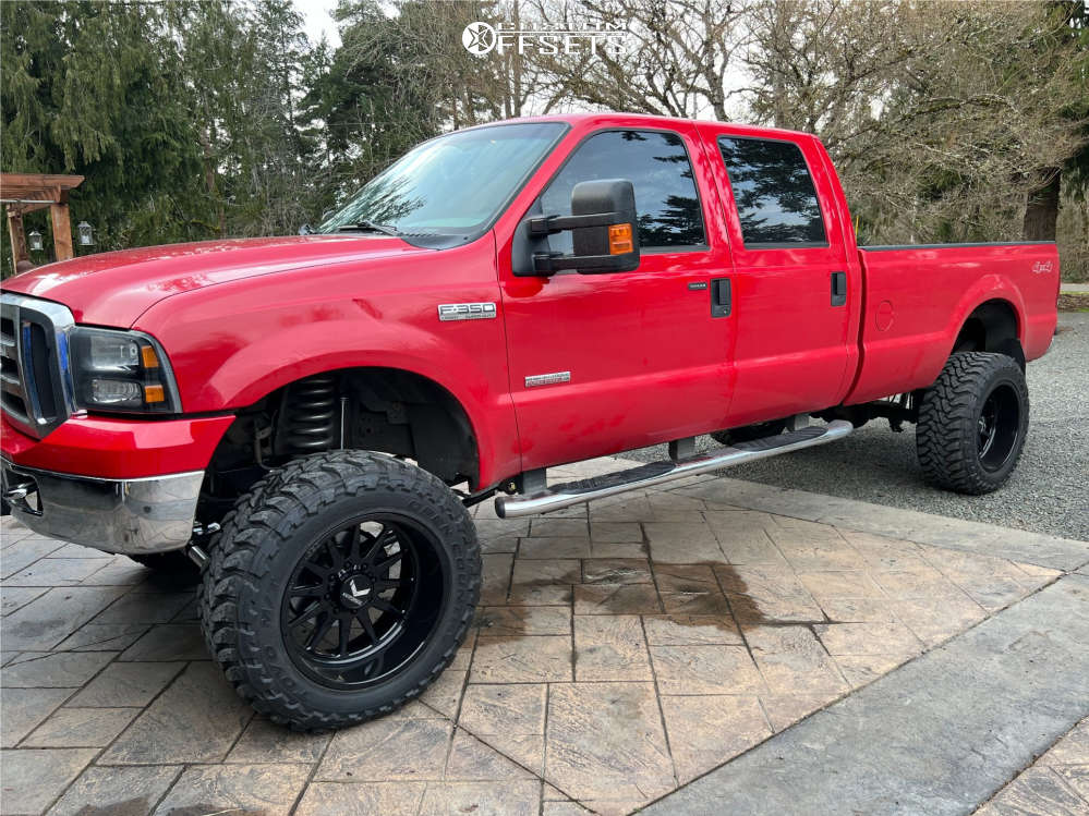 2007 Ford F-350 Super Duty with 22x12 -44 KG1 Forged Clockwork and 37/ ...
