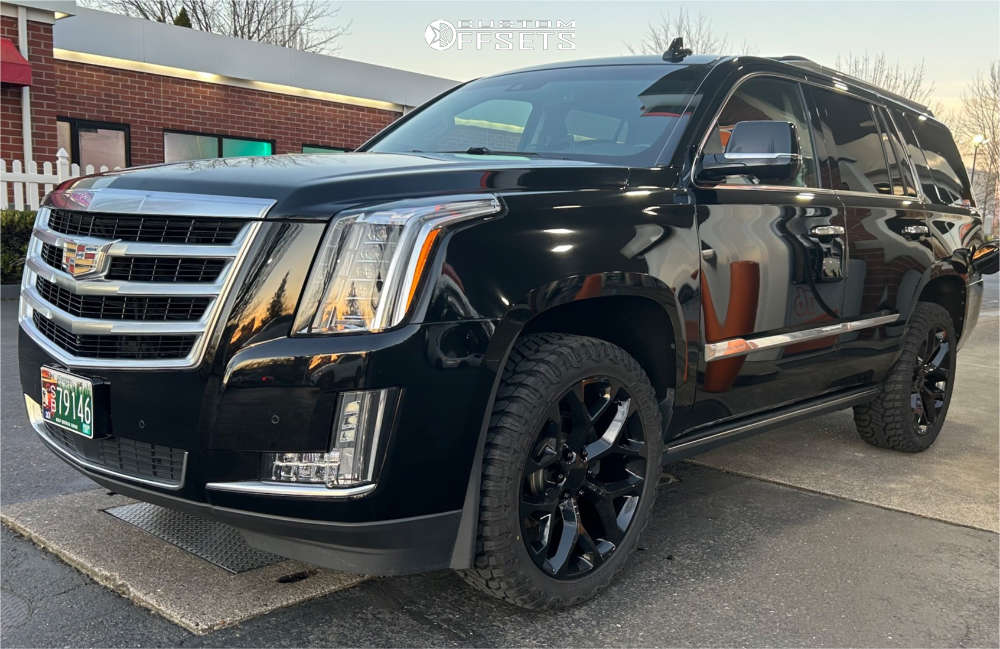 2015 Cadillac Escalade with 22x9 24 Impact Replicas Snowflake and 285 ...