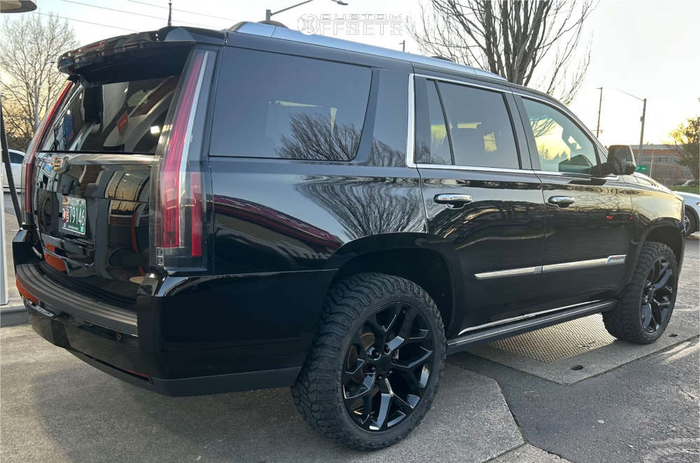 2015 Cadillac Escalade with 22x9 24 Impact Replicas Snowflake and 285 ...
