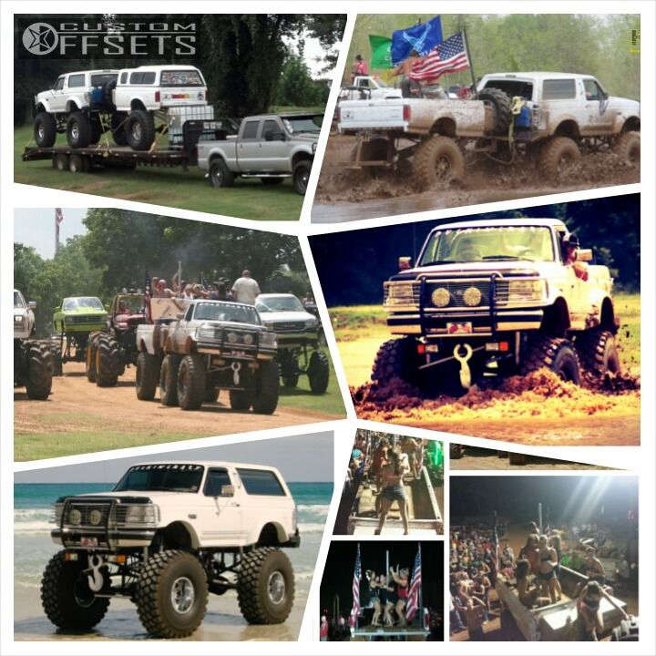 1996 Ford Bronco with 20x14 -76 Fuel Hostage and 54/18.5R20 Michelin ...