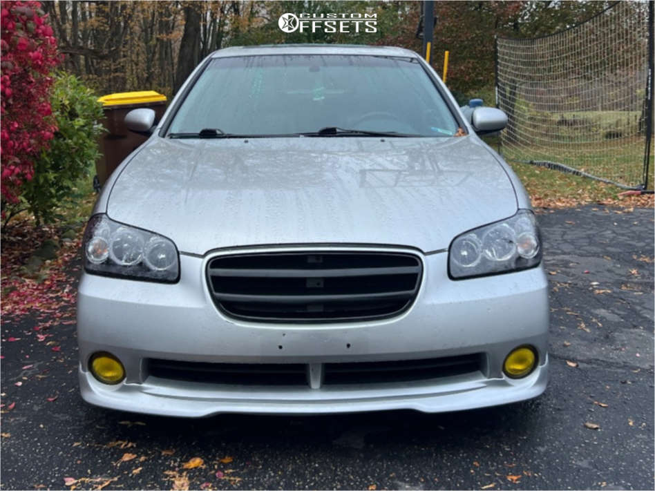 2003 Nissan Maxima with 18x9.5 38 Gram Lights 57dr and 245/40R18 Nitto ...