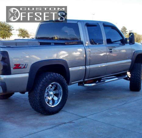 2000 Chevrolet Silverado 1500 with 18x10 -25 Mazzi Hulk and 35/12.5R18 ...