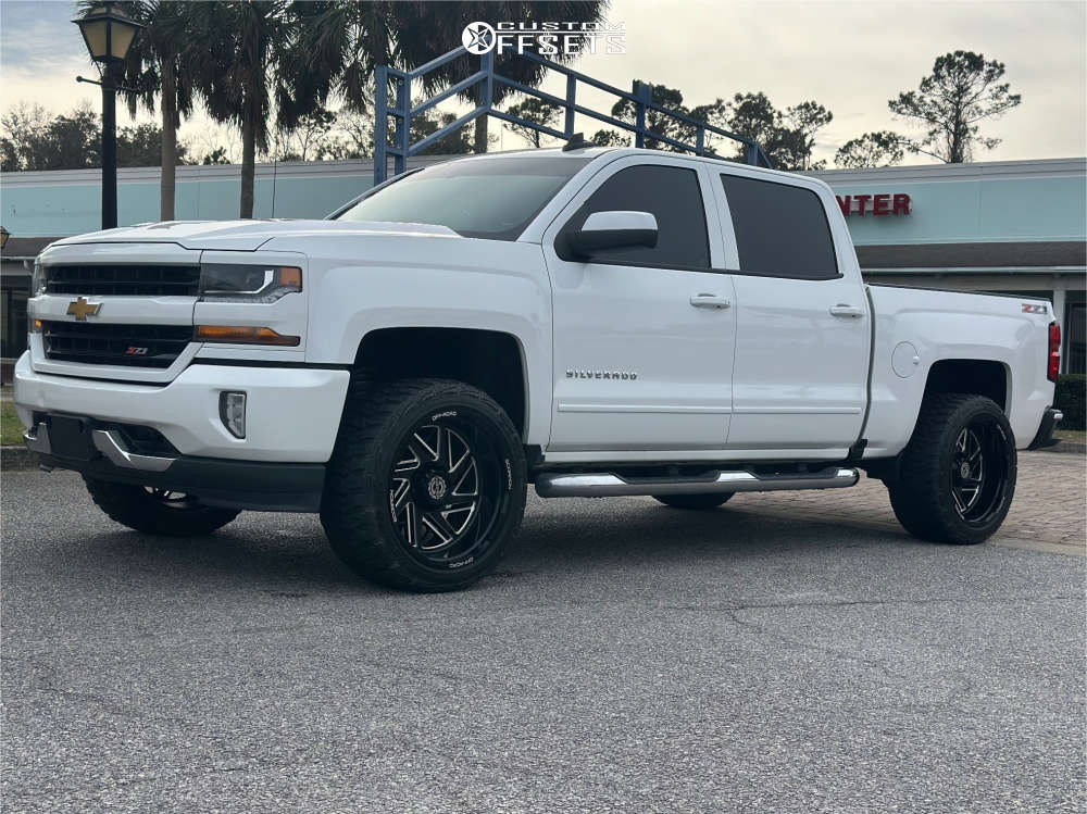 2017 Chevrolet Silverado 1500 with 22x12 -44 Scorpion Demolition and 33 ...