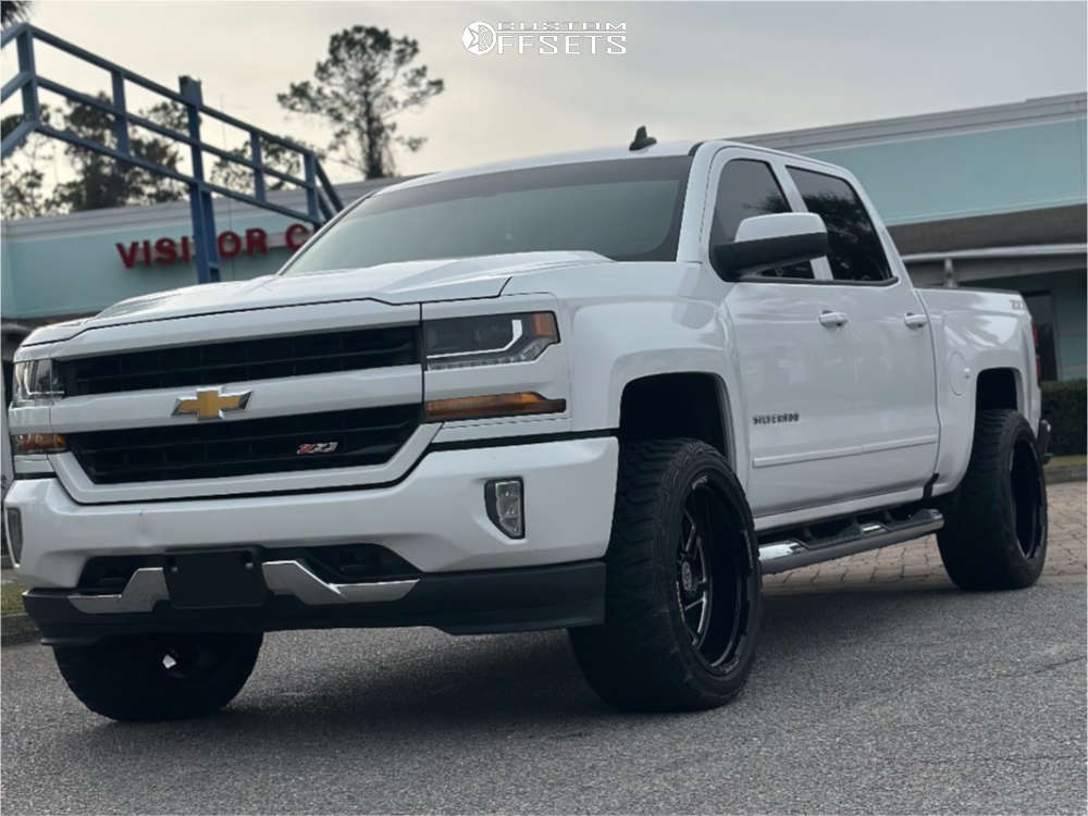 2017 Chevrolet Silverado 1500 with 22x12 -44 Scorpion Demolition and 33 ...