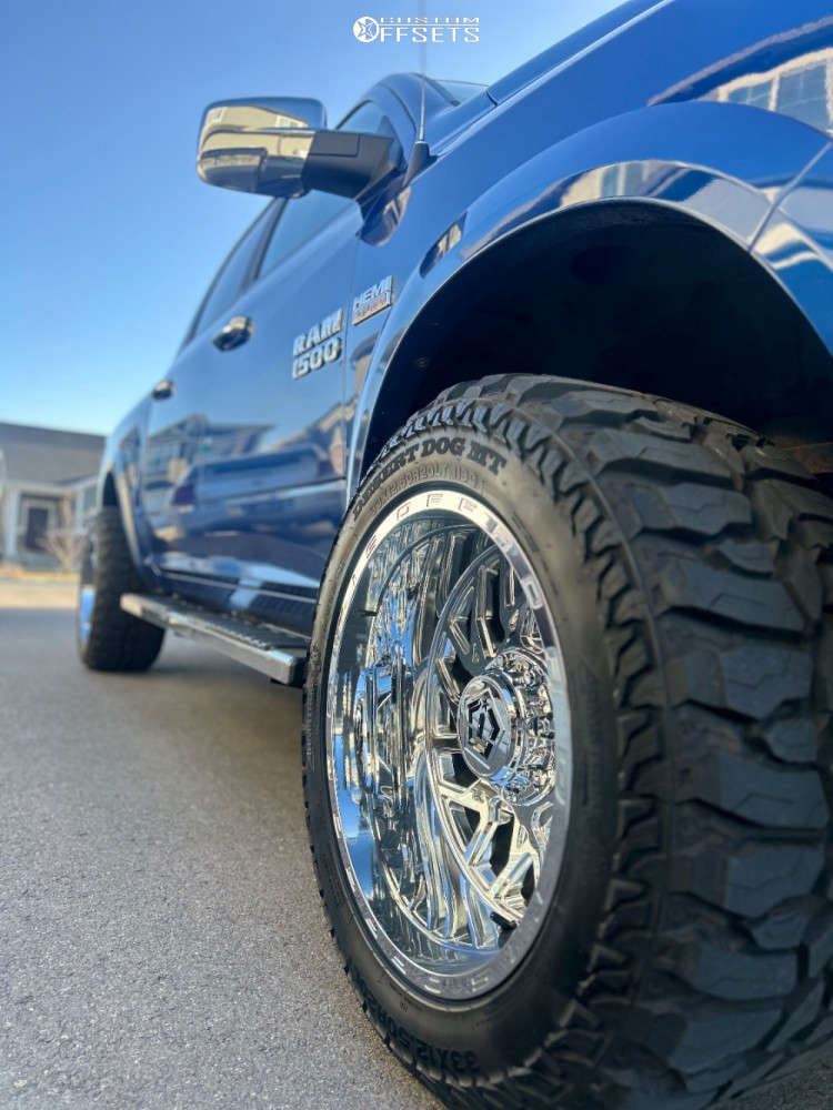 2017 Ram 1500 with 20x12 -44 TIS 544c and 33/12.5R20 Armstrong Dessert ...