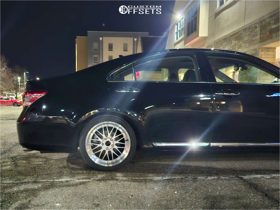2011 Lexus ES350 with 18x8 35 Vors Vr8 and 225/40R18 Toyo Tires Extensa ...