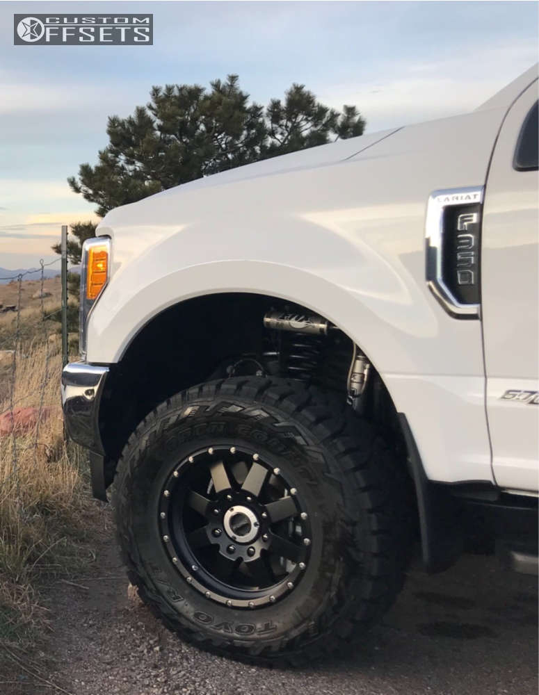 2017 Ford F-350 Super Duty with 18x9 18 Raceline Defender and 35/12 ...
