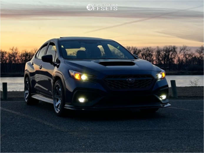 2024 Subaru WRX with 18x9.5 38 AVID1 AV6 and 245/40R18 Bridgestone ...