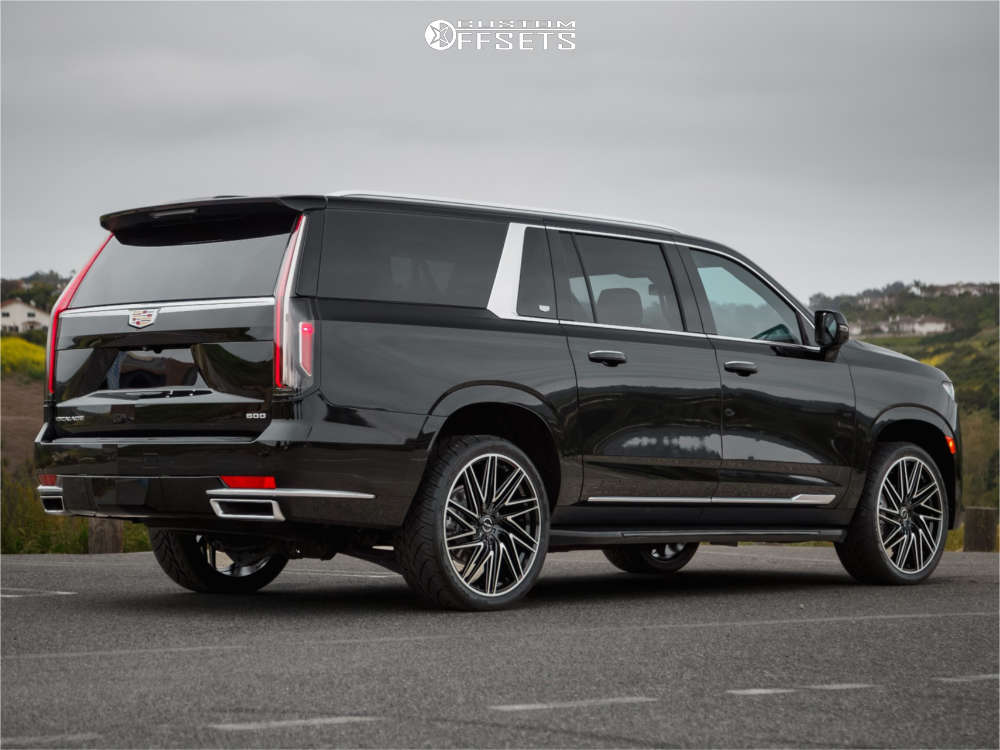 2024 Cadillac Escalade with 24x9.5 25 Motiv Align and 295/35R24 Nitto Nt420s and Stock | Custom ...