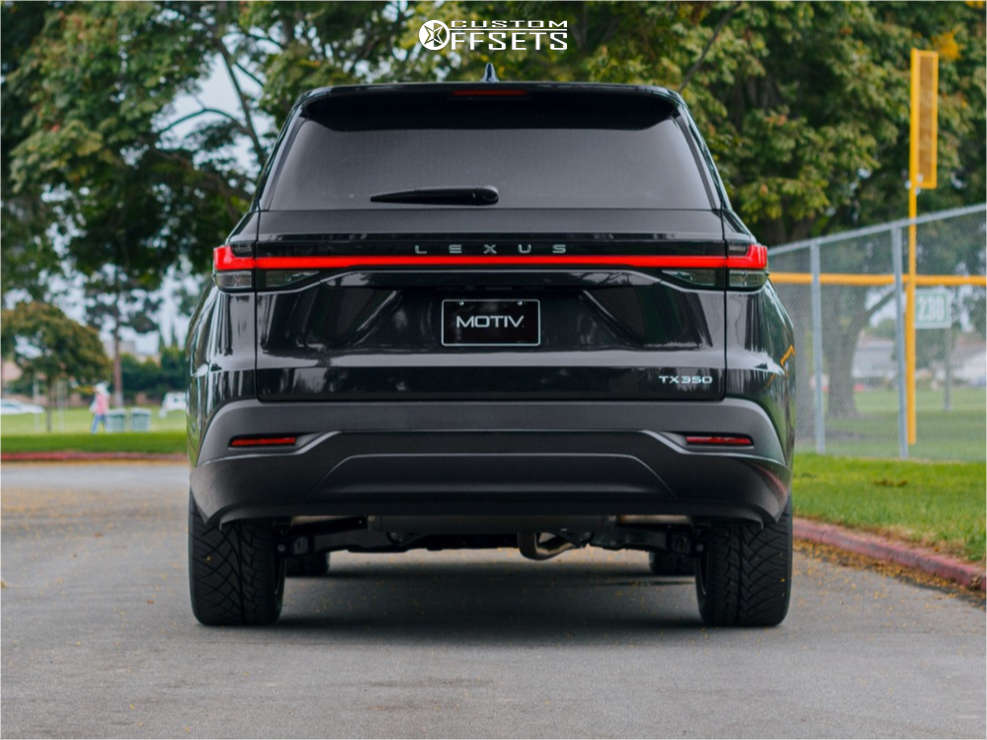 2025 Lexus TX350 with 22x9 40 Motiv Align and 285/45R22 Nitto Nt420s ...