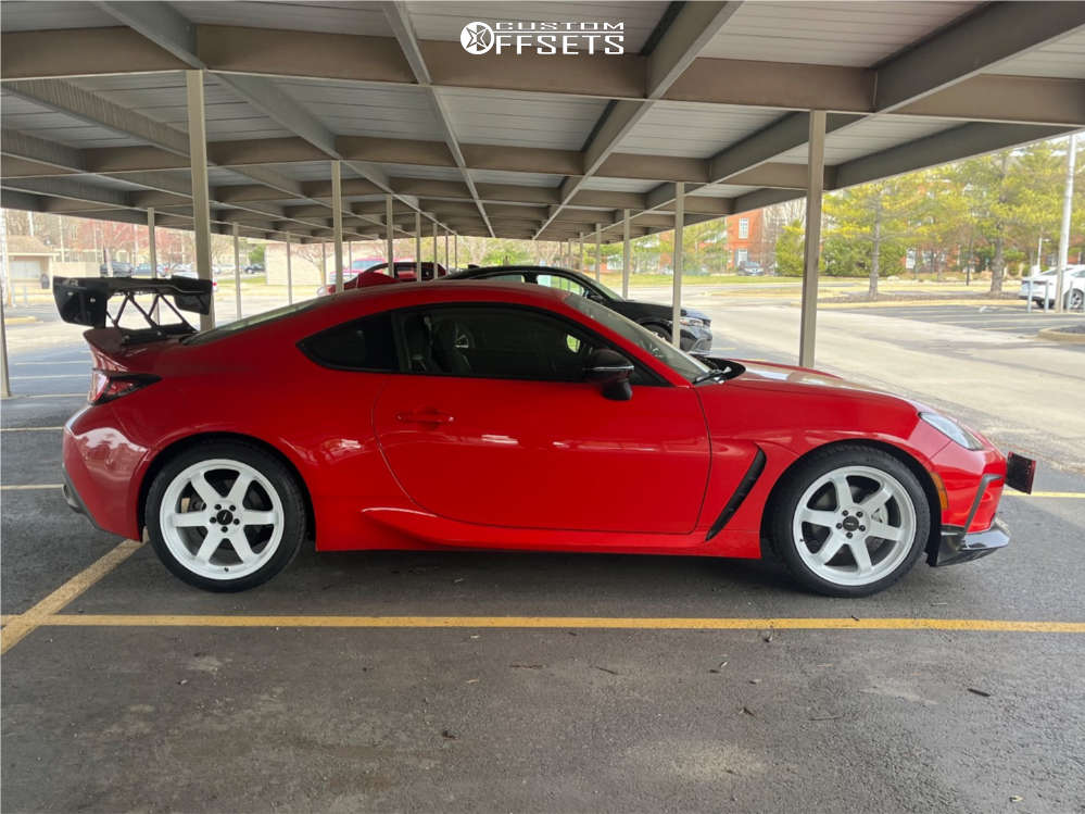 2023 Toyota GR86 with 18x8.5 35 AVID1 AV6 and 235/40R18 Continental ExtremeContact DWS06 PLUS ...