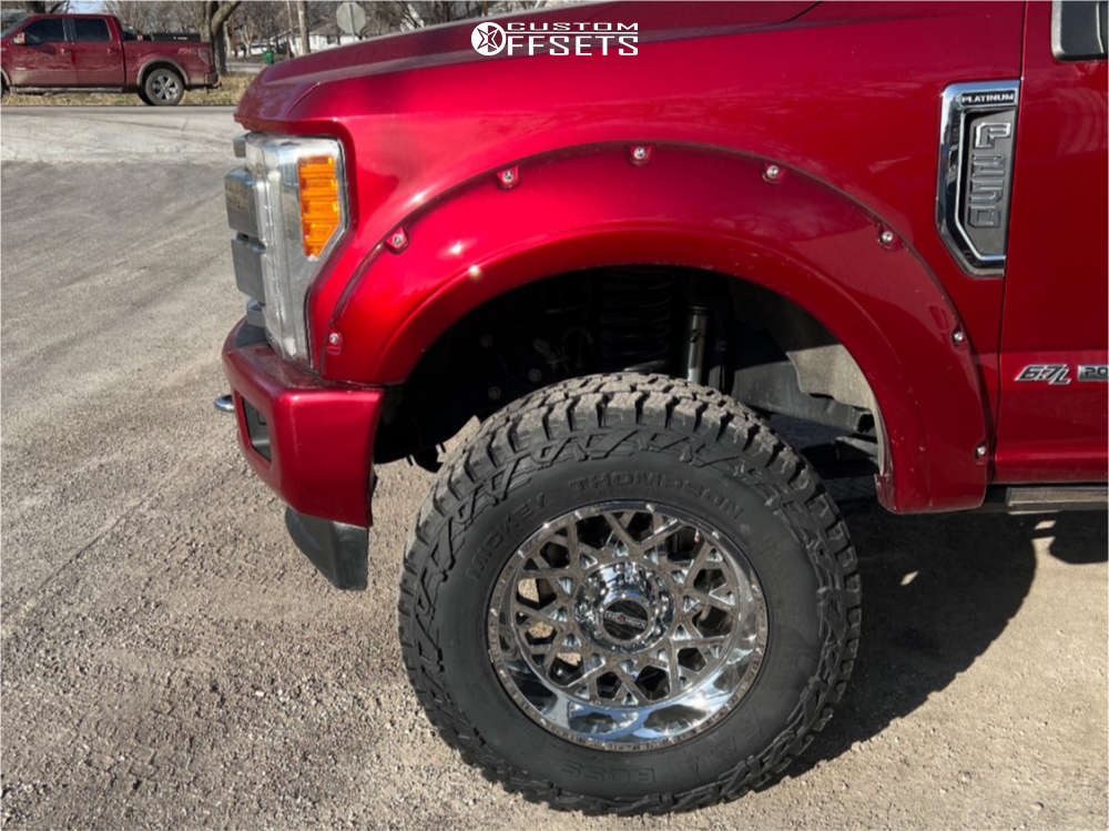 2017 Ford F-250 Super Duty with 20x10 -25 Vision Rocker and 37/12.5R20 ...